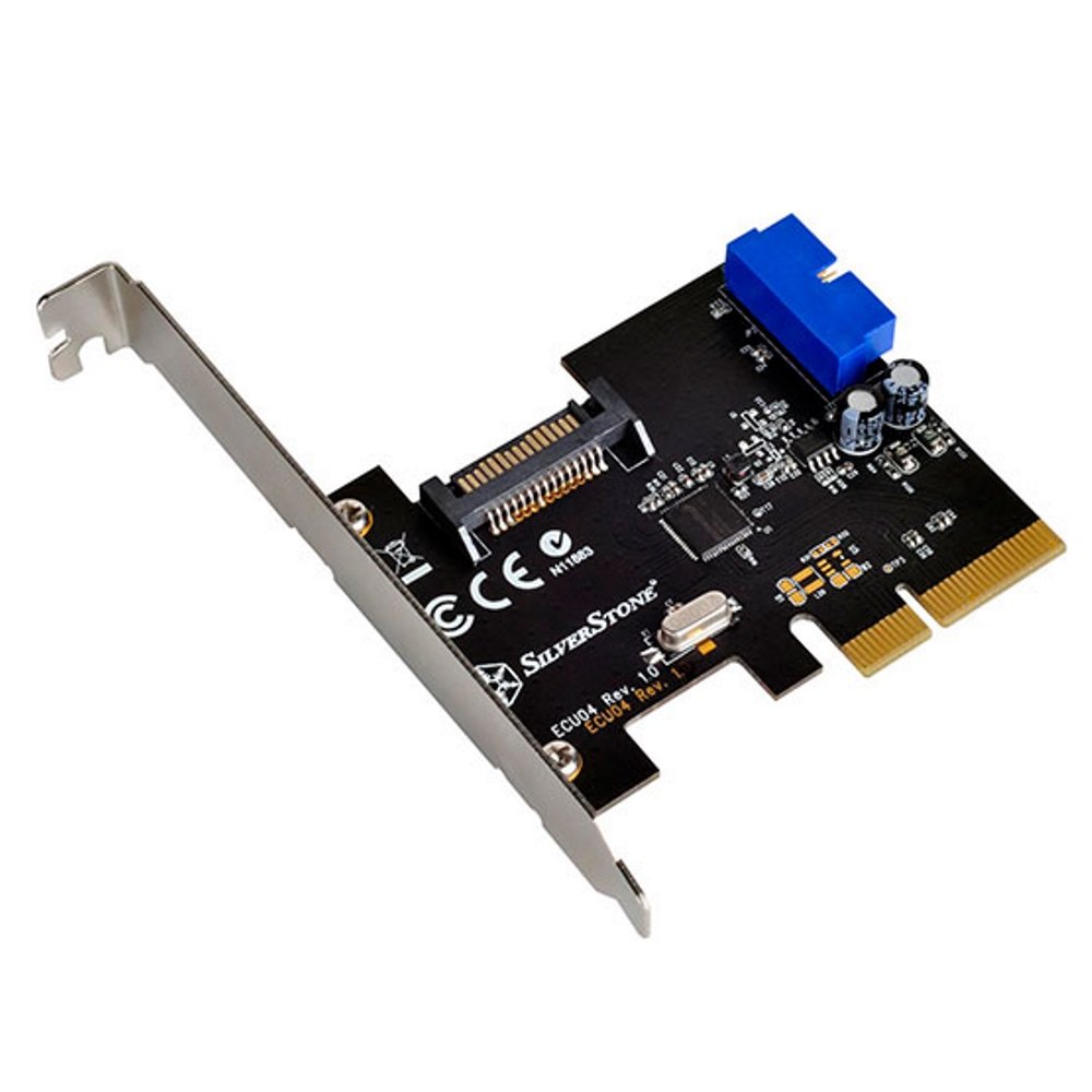 Controladora USB 3.1 - PCI-E - Silverstone - SST-ECU04 - Waz