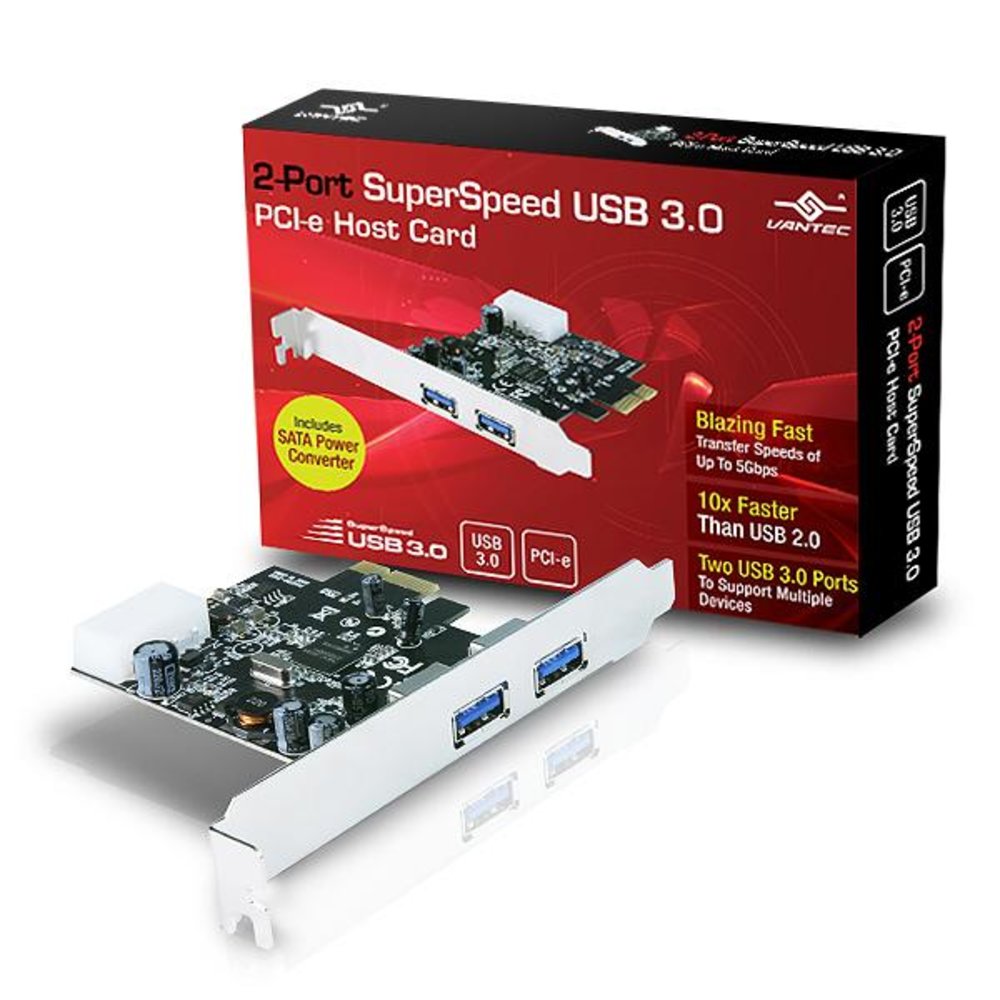 Controladora USB 3.0 - PCI-E - Vantec SuperSpeed - UGT-PC312 - Waz