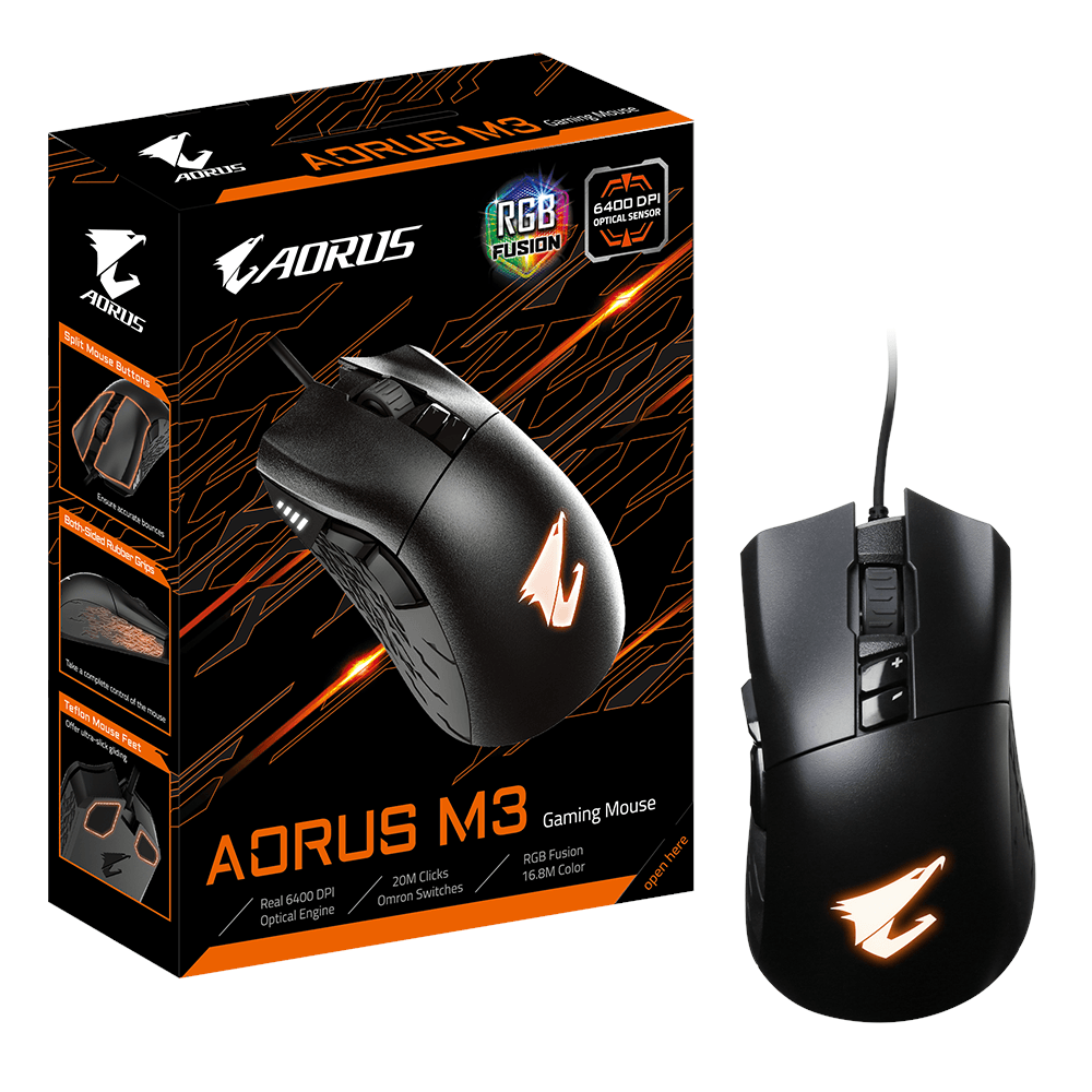Mouse - USB - Gigabyte AORUS M3 - Waz