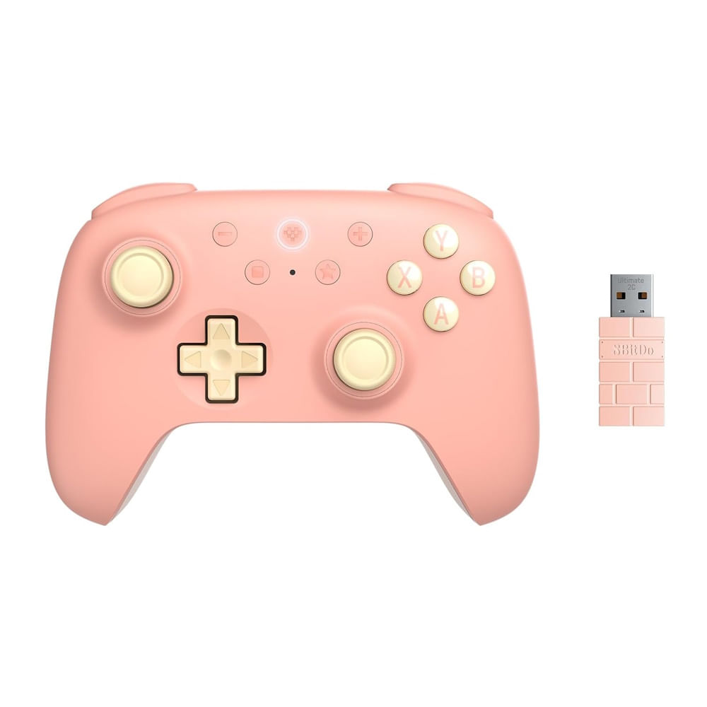 Controle Wireless 8BitDo - Ultimate 2C (Peach) - 81HD04 - Waz